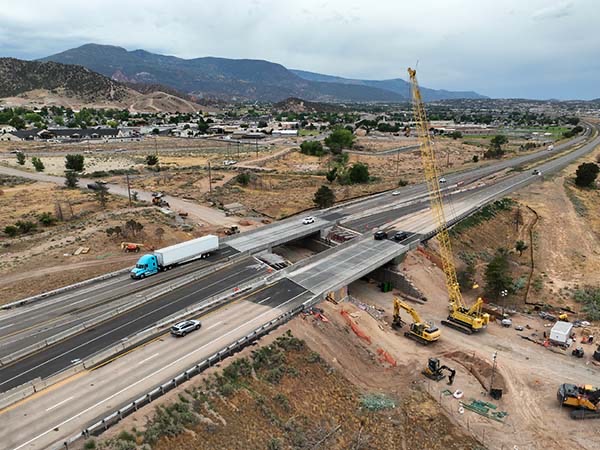 UDOT slides 1.1 million-pound bridge into place overnight | UDOT