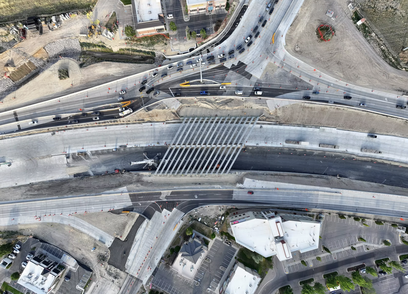 Major progress on Bangerter Highway as traffic shifts onto new pavement ...